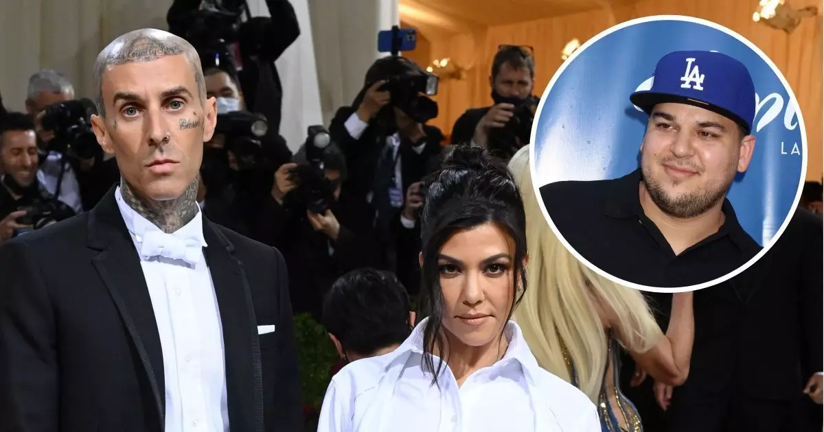 Mengapa Rob Kardashian tidak di Kourtney, Perkahwinan Travis Barker?