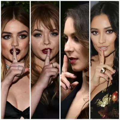 pll (shay mitchell, lucy hale, sasha, troian) getty