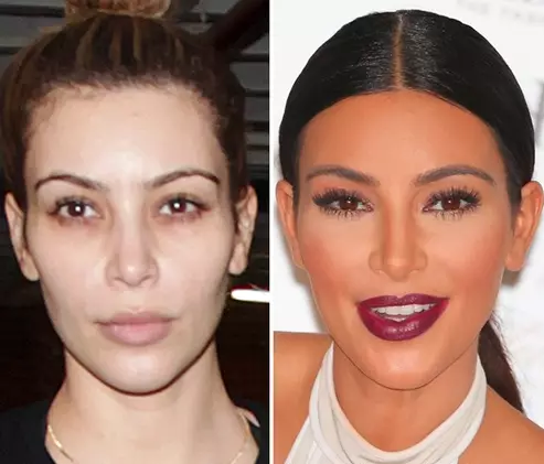 Kim kardashian no makeup