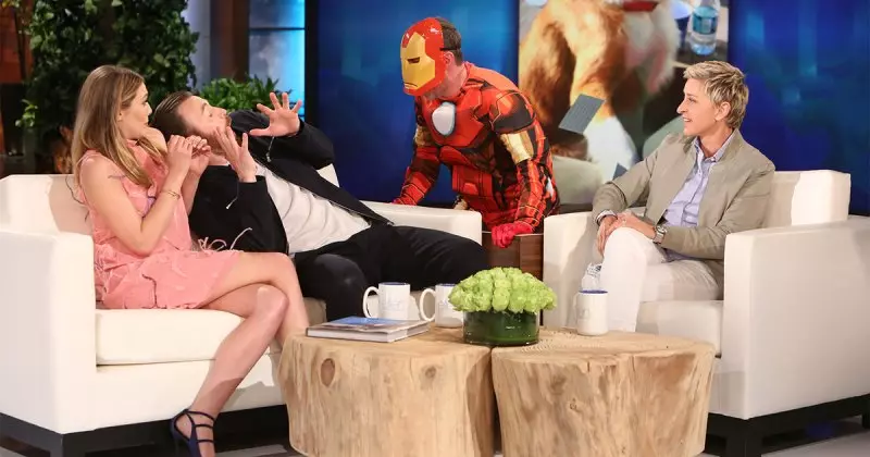 Chris Evans dhe Elizabeth Olsen të frikësuar në Ellen