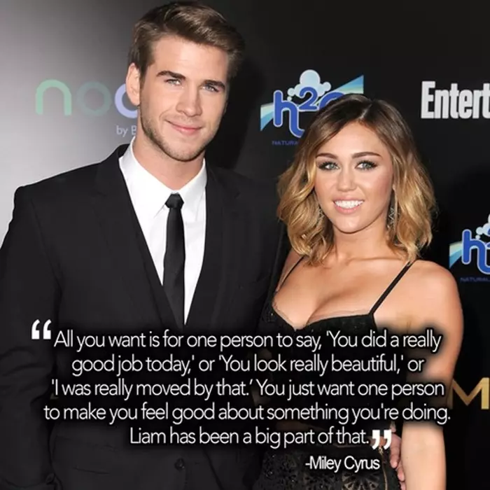 Miley Cyrus Liam Hemsworth srčkan citat 4