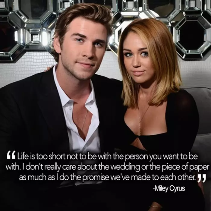 Miley Cyrus Liam Hemsworth srčkan citat 5