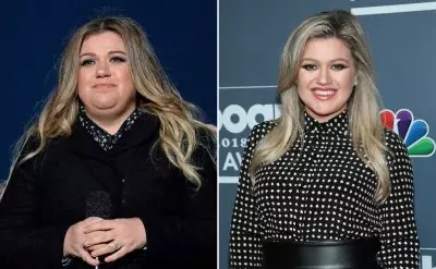 Kelly Clarkson arıqlamadan əvvəl və sonra 2