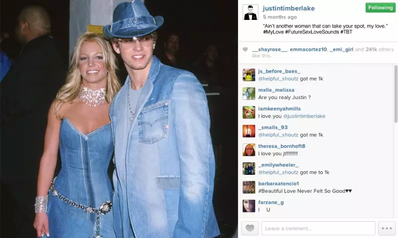 Justin britney instagram 1