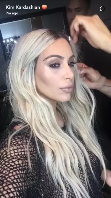 Kim kardashian bloncde snapchat 2