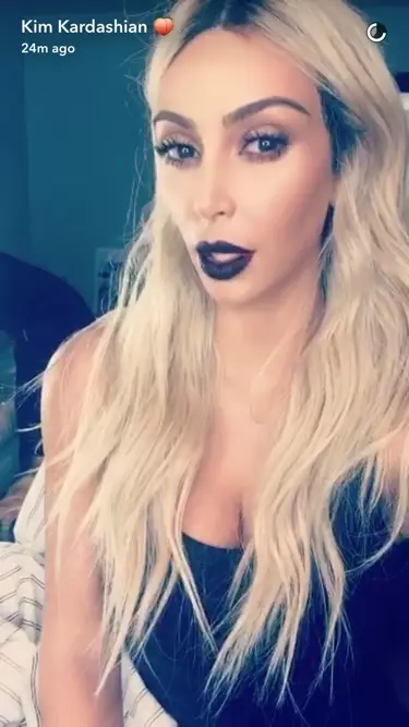 Kim kardashian bloncde snapchat