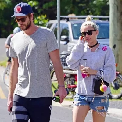 Miley Cyrus Liam Hemsworth Getty Images