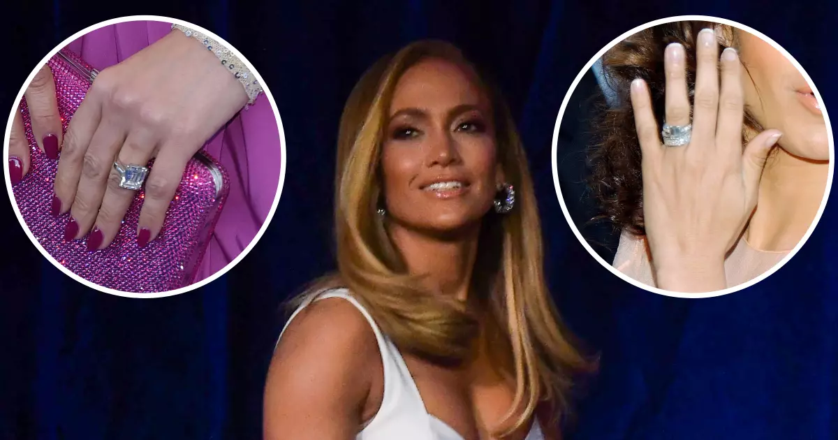 Jennifer Lopezning nishon uzuklari fotosuratlari: Ben Afflek, A-Rod