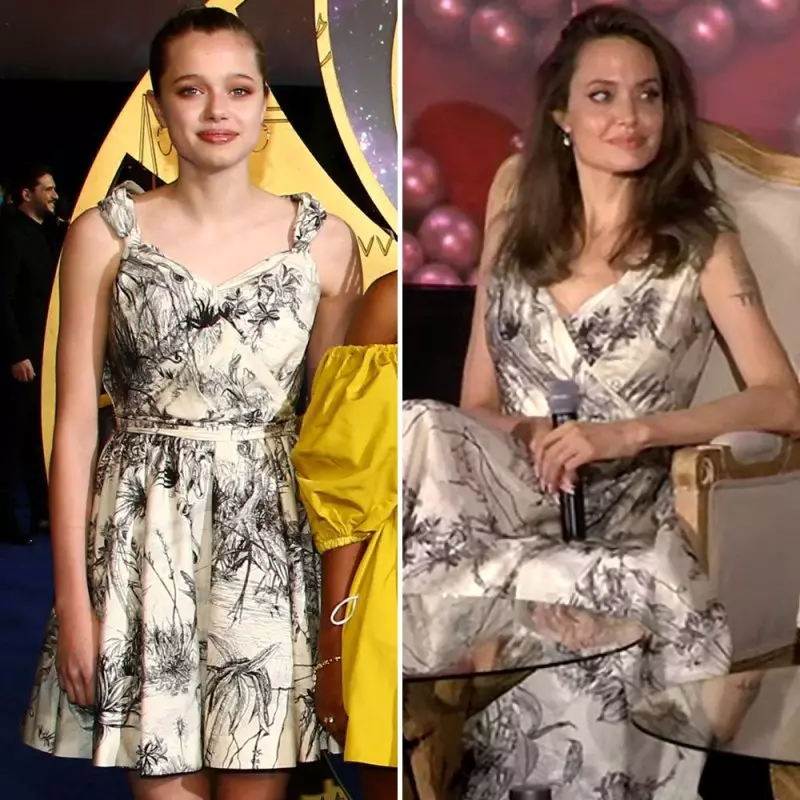 Shiloh Jolie Pitt Stuns Moaparo o Hatisitsoeng oa London 'Eternals' Premiere Ha Sis Vivienne a ntse a tsosolosa Chebahalo ea Hae