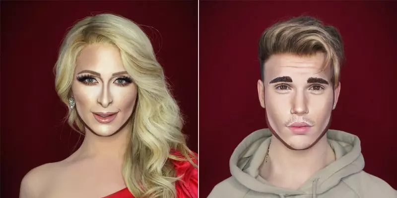 Maquiagem de transformações de celebridades