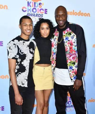 lamar odom kids - getty