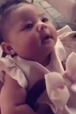 Stormi webster tafetta لباس