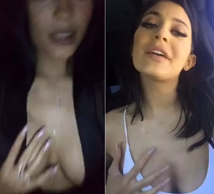 Kylie jenner snapchat noel boob