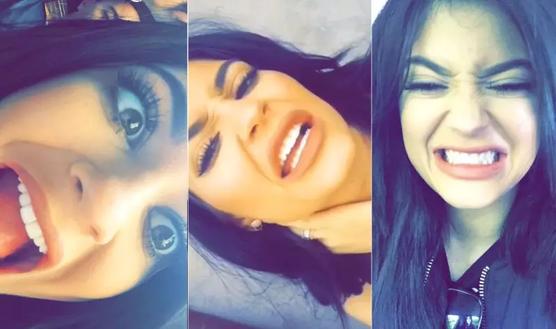 Kylie jenner snapchat snaakse gesig kopie