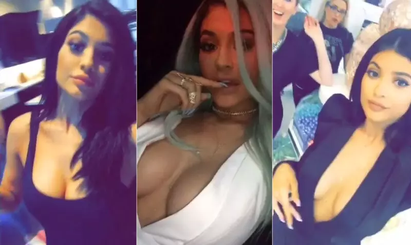 Το ντεκολτέ Kylie jenner snapchat