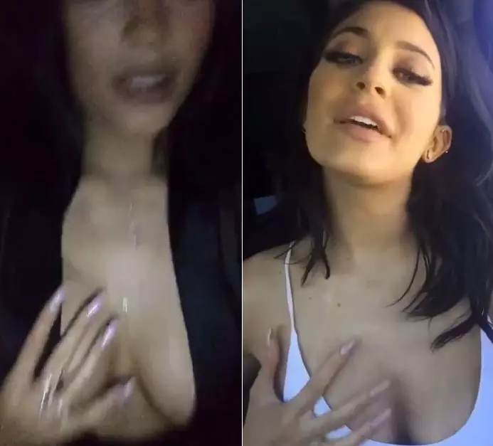 Kylie jenner snapchat raak boob