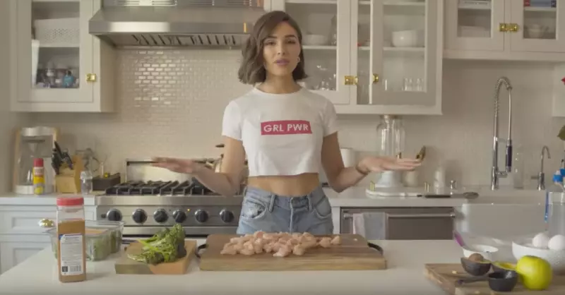 Olivia Culpo youtube видео өдрийн хоолны жор
