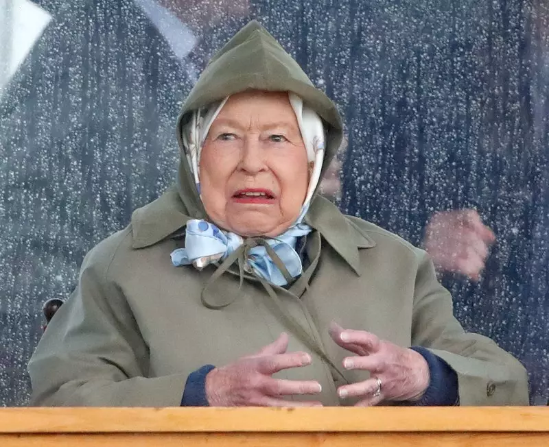 La reina Isabel a l'espectacle de cavalls reial de Windsor