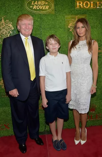 melania trump barron trump delwau getty