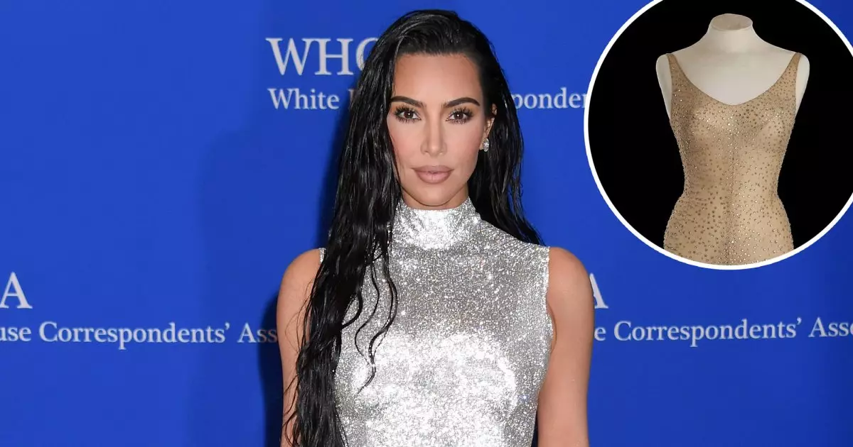 Kim Kardashian draagt Marilyn Monroe's toga to Met Gala: aanwijzingen