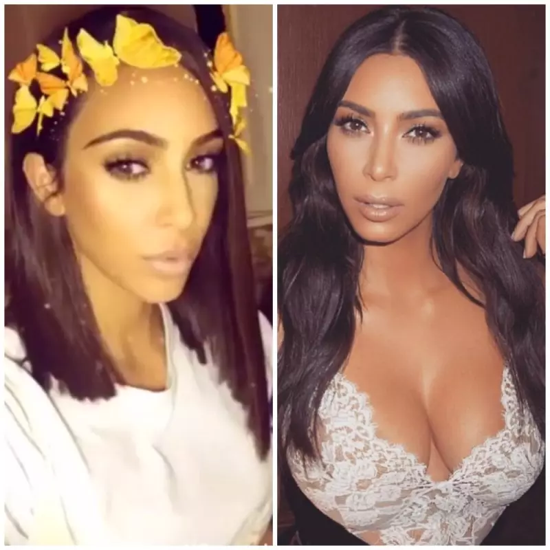 Kim kardashian tóc ngắn vs dài 7
