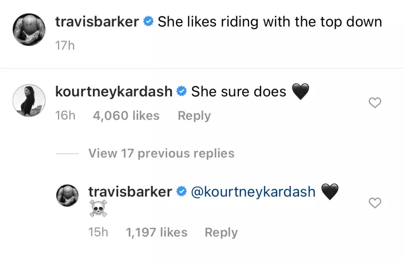 Travis Barker Kourtney Kardashian Uumuumay Sawirka Baabuurka