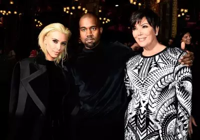 Kim kardashian kris jenner kanye west getty imaxes