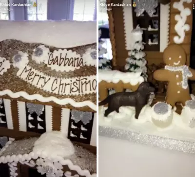 khloe kardashian gingerbread ଘର |