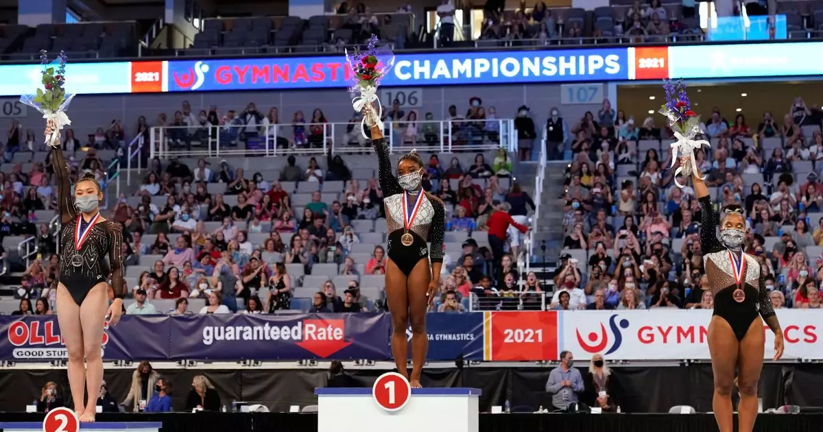 Vlera neto e ekipit të gjimnastikës së SHBA: Simone Biles, Jordan Chiles