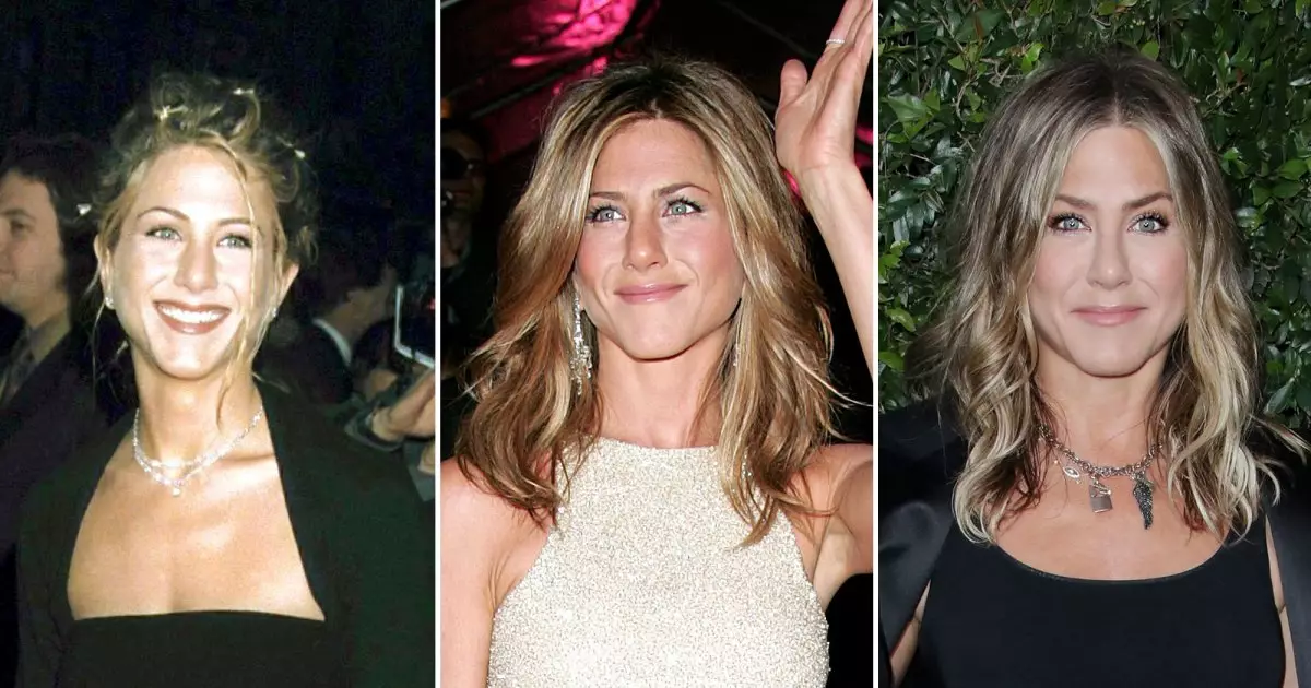 Jennifer Aniston Style Transfòmasyon: Gade Foto Lè sa a ak Kounye a