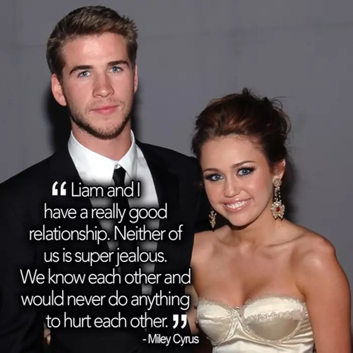 Miley cyrus liam hemsworth សម្រង់គួរឱ្យស្រលាញ់ ១