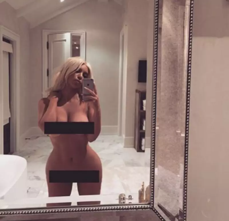 Kim kardashian naked instagram