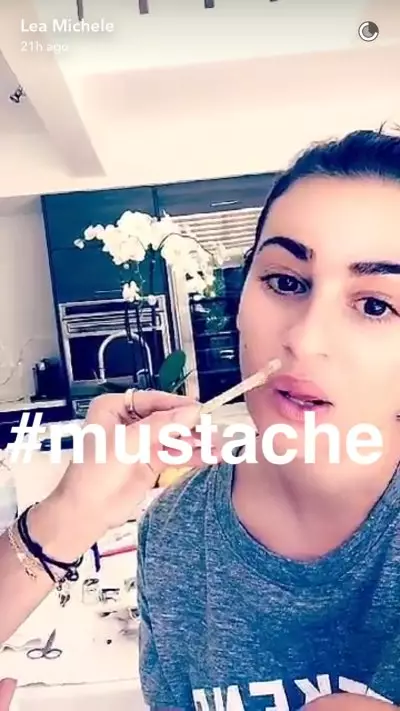 snapchat da lea michele