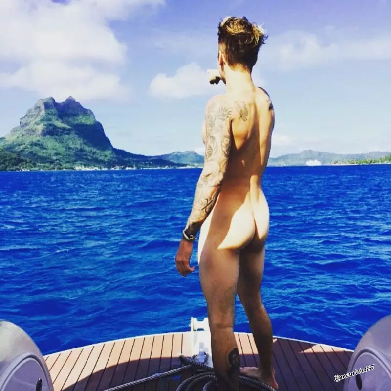 Justin bieber boude het instagram foto uitgevee