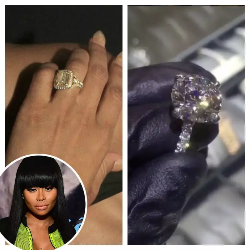 Blac chyna engagement rings tyga rob kardashian