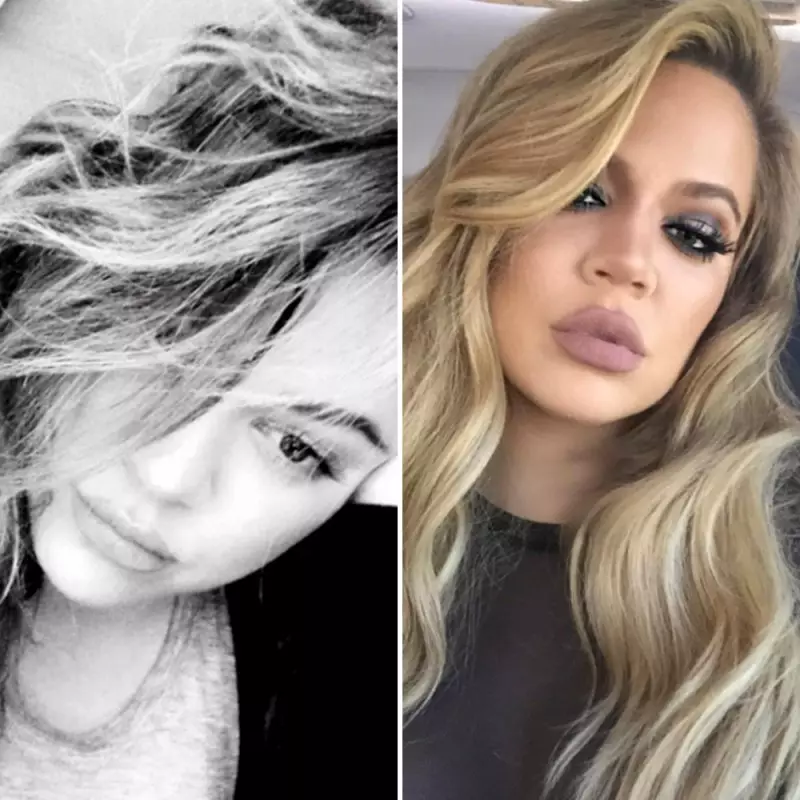 Khloe kardashian ምንም ሜካፕ