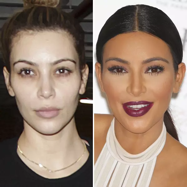 Kim Kardashian χωρίς μακιγιάζ