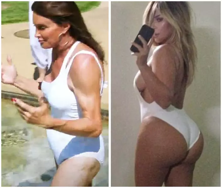 Caitlyn jenner kim kardashian strój kąpielowy