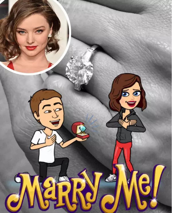 Cincin pertunangan Miranda kerr