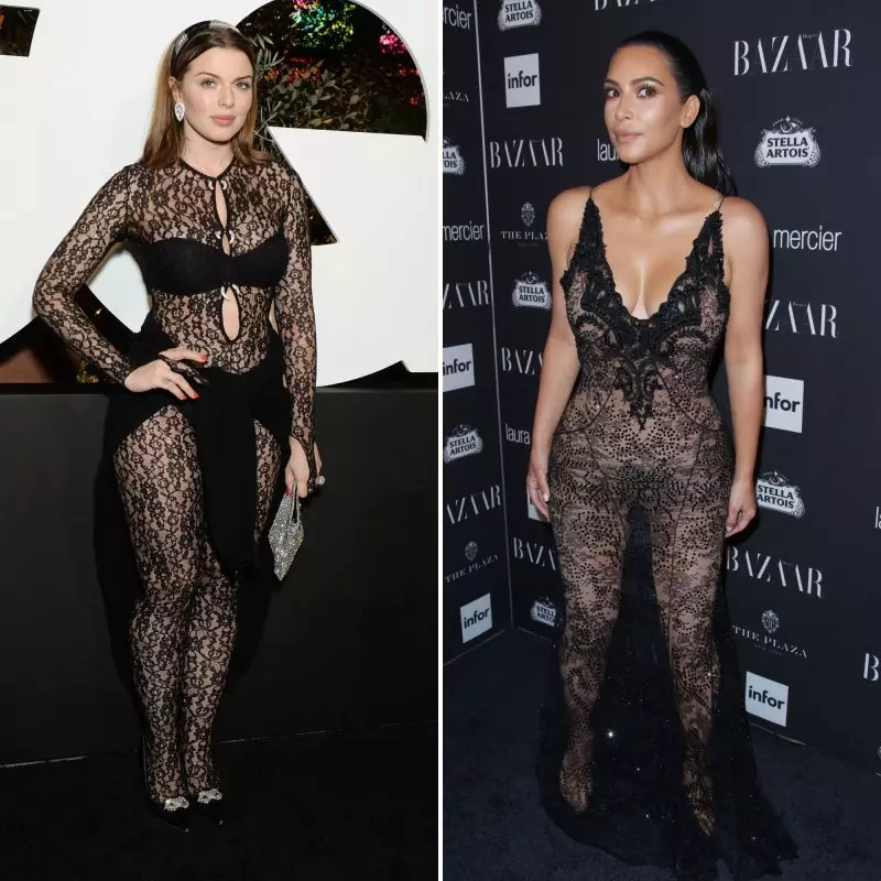 Julia Fox copia lo stile di Kim Kardashian