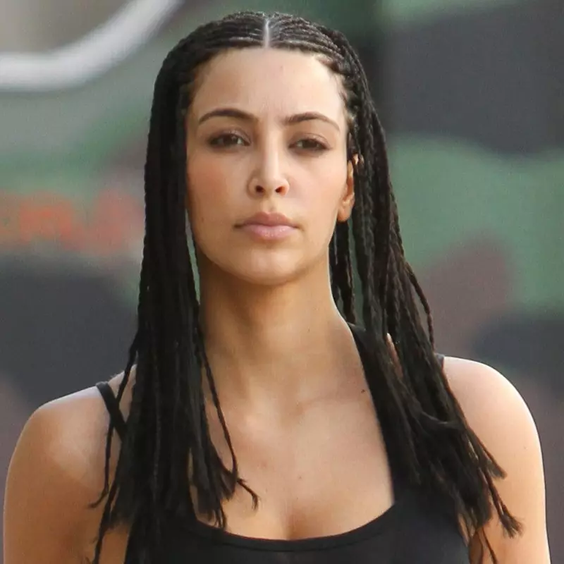 Kim kardashian cornrows