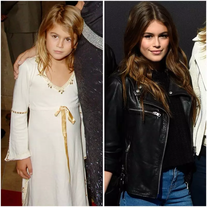 Kaia Gerber người nổi tiếng trẻ em lớn lên