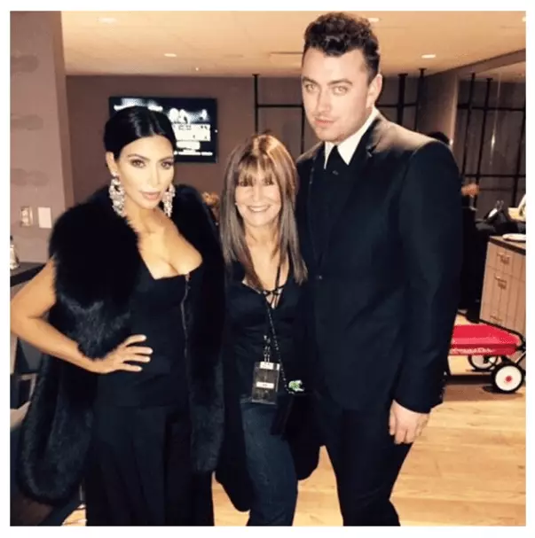 Kim kardashian sam smith concert bobs