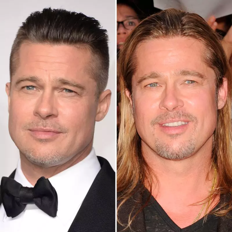Krótkie włosy Brada Pitta