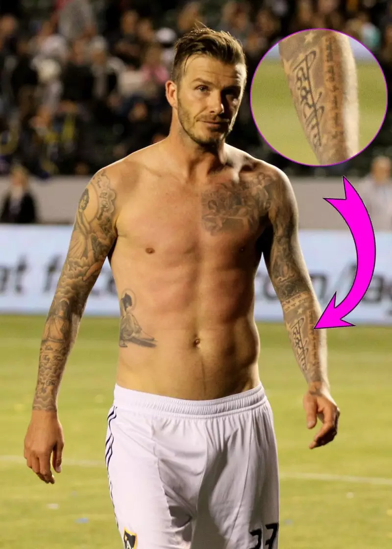 Tatuaxe de David Beckham