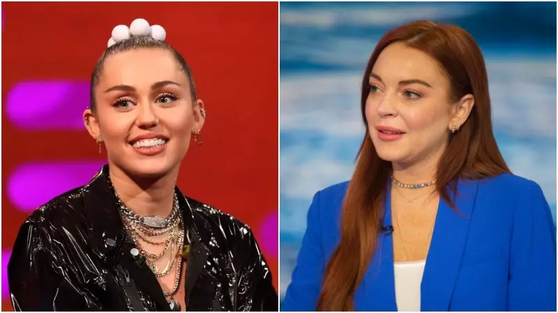 Miley Cyrus a Lindsay Lohan