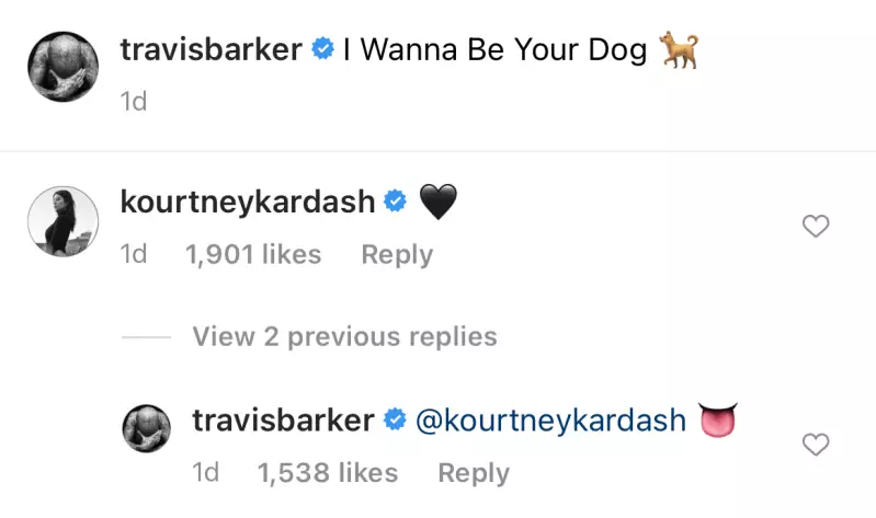 kourtney-kardashian-travis-barker-comentarios-coquetos-quero-ser-o-teu-can