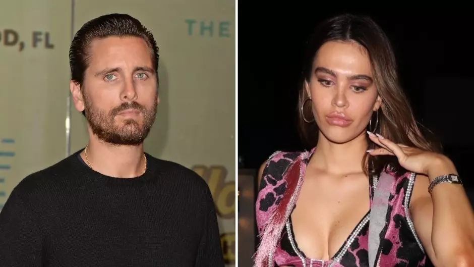 Scott Disick slaat arm om Amelia Hamlin op het strand