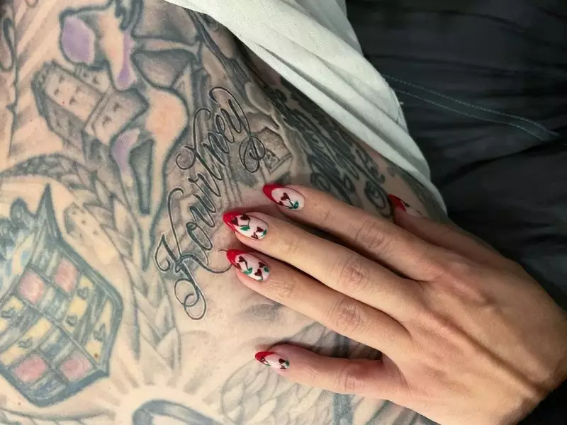 Travis Barker Kourtney Kardashian Tattoo