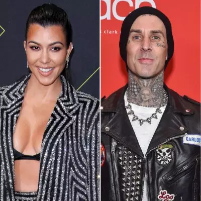 Kourtney Kardashian tatua el braç del nuvi de Travis Barker: vídeo 6338_2